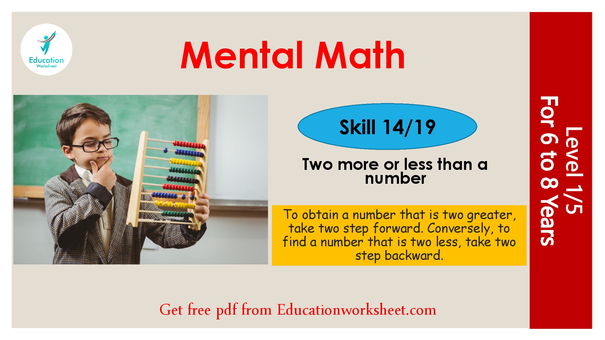Two More Or Less Than Number Worksheets - Education Worksheet