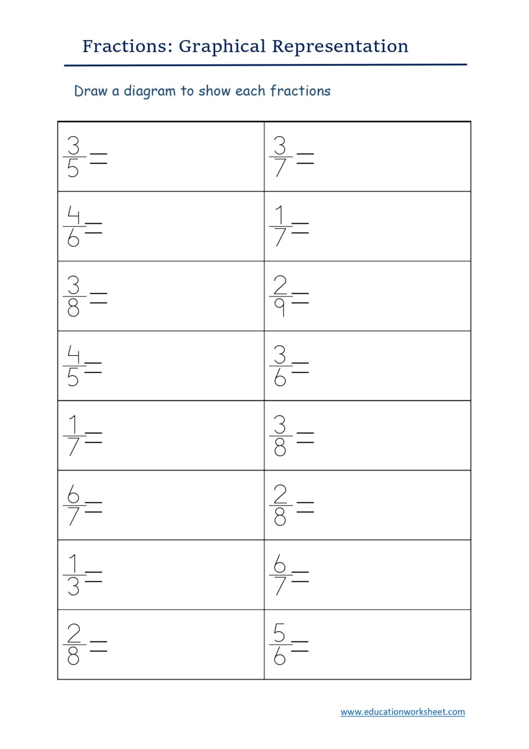 Amazing 4 Fraction In Shapes Worksheets - Education Worksheet